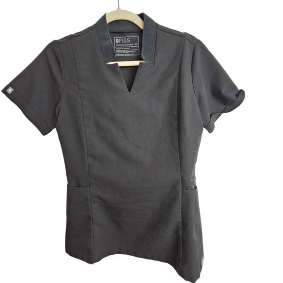 Figs | Tops | Figs Scrubs Women Xs Black Inala Scrub Top Women Scrubs ...